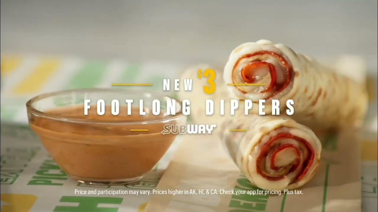 Subway Commercial 2024 - (USA) • $3 Footlong Dippers - YouTube