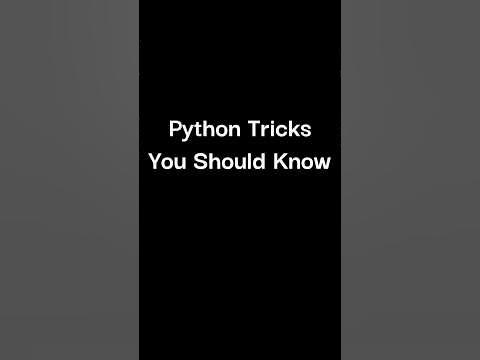 Python Tricks Every Programmer Should Know | #Python #coding #codinglife #programming - YouTube