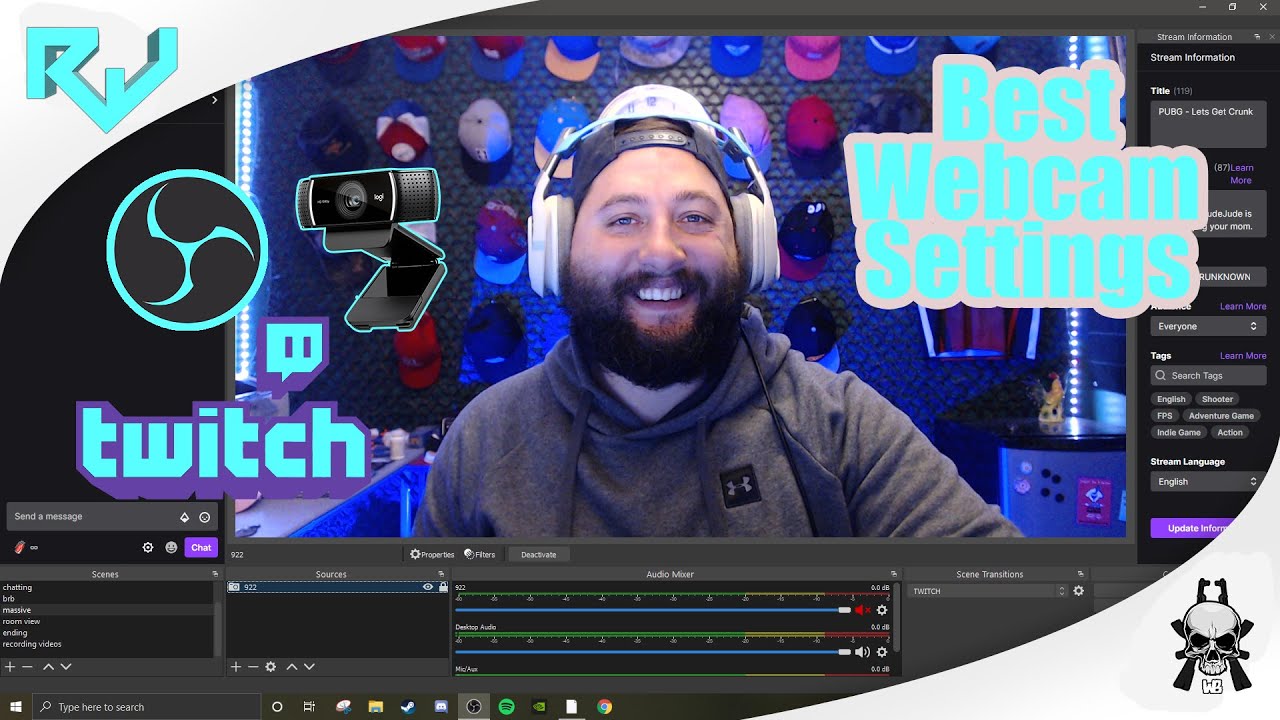 Best Webcam Setting For Twitch 2021 - YouTube