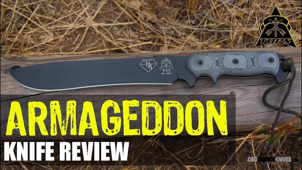 TOPS Armageddon All Terrain Knife Review | OsoGrandeKnives - YouTube