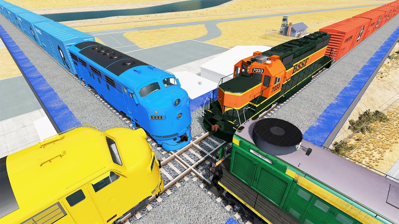 Crazy High Speed Train Crashes #40 - Beamng drive | Dancing Cars - YouTube