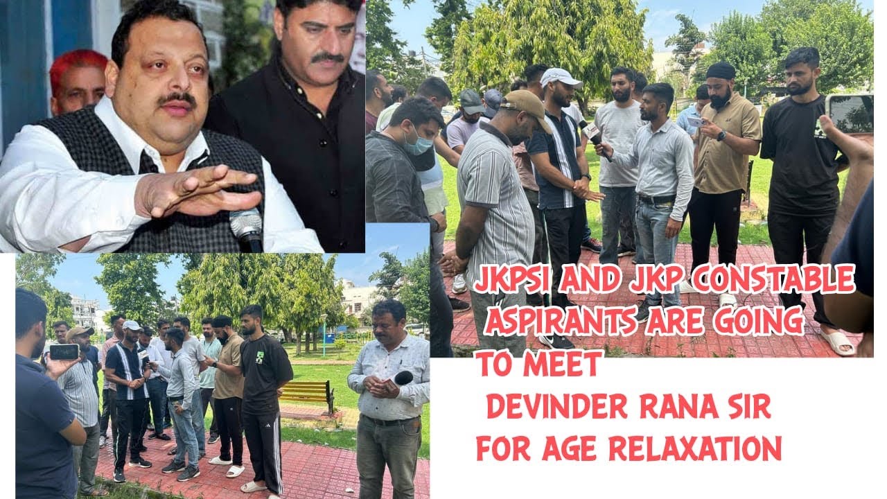 JKPSI AND JKP CONSTABLE ASPIRANTS MET DEVINDER SINGH RANA FOR AGE ...