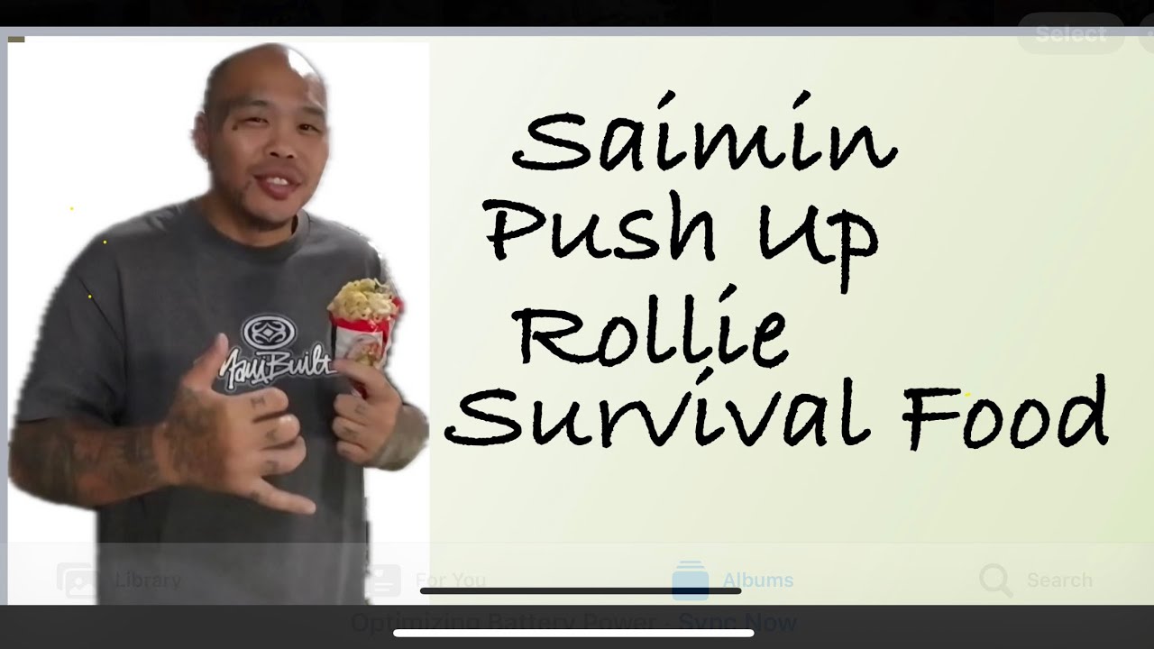 Saimin Push Pop Rollie (Survival Food). - YouTube
