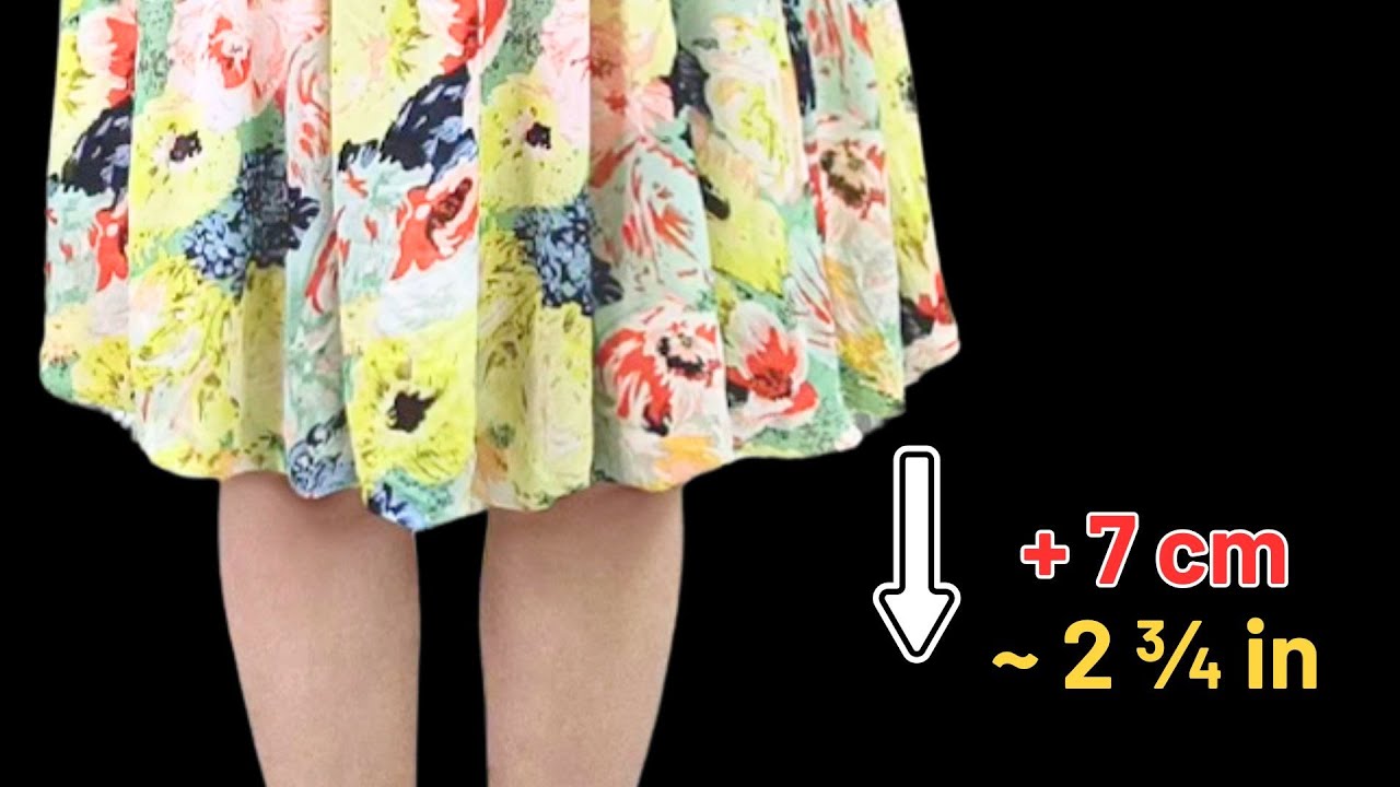 Lengthen a dress | How to lengthen the dress | How to sew | Sewing for ...