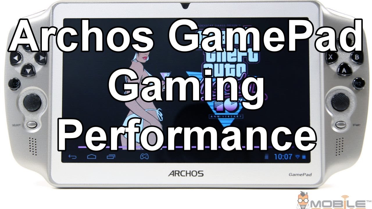 Archos GamePad Gaming Performance Review on a large Screen - YouTube
