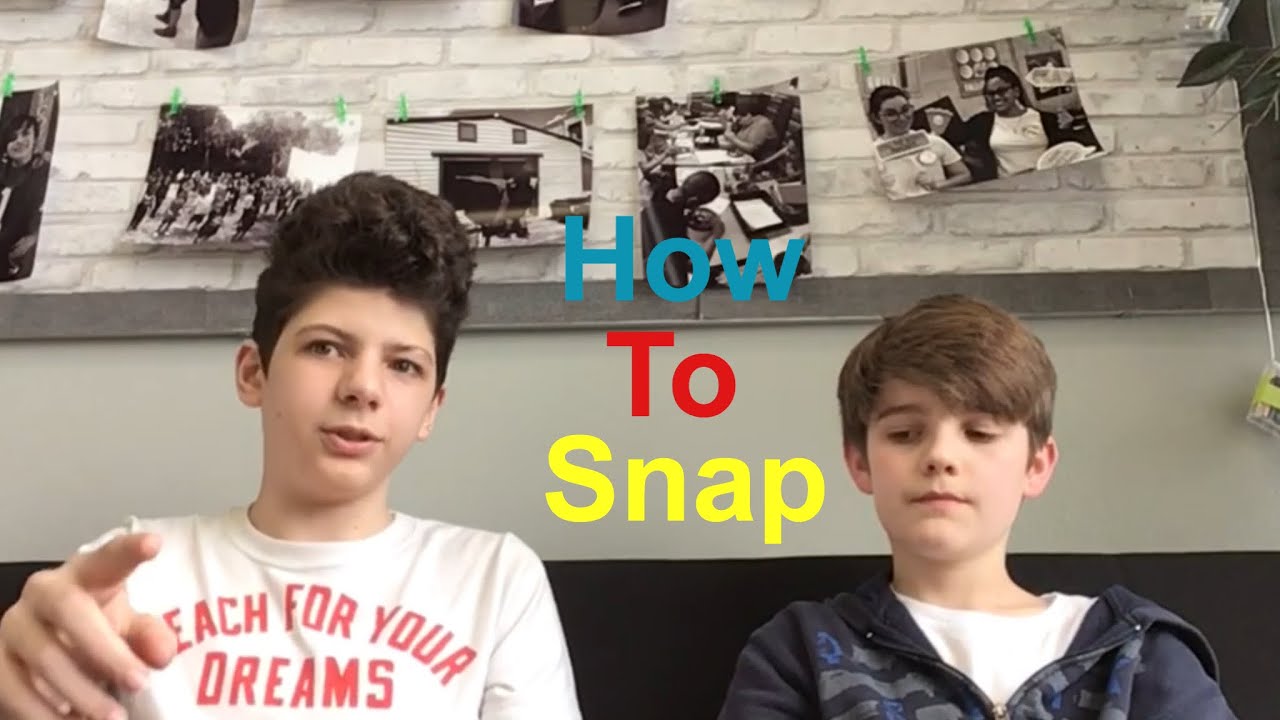 How To Snap (school project) - YouTube