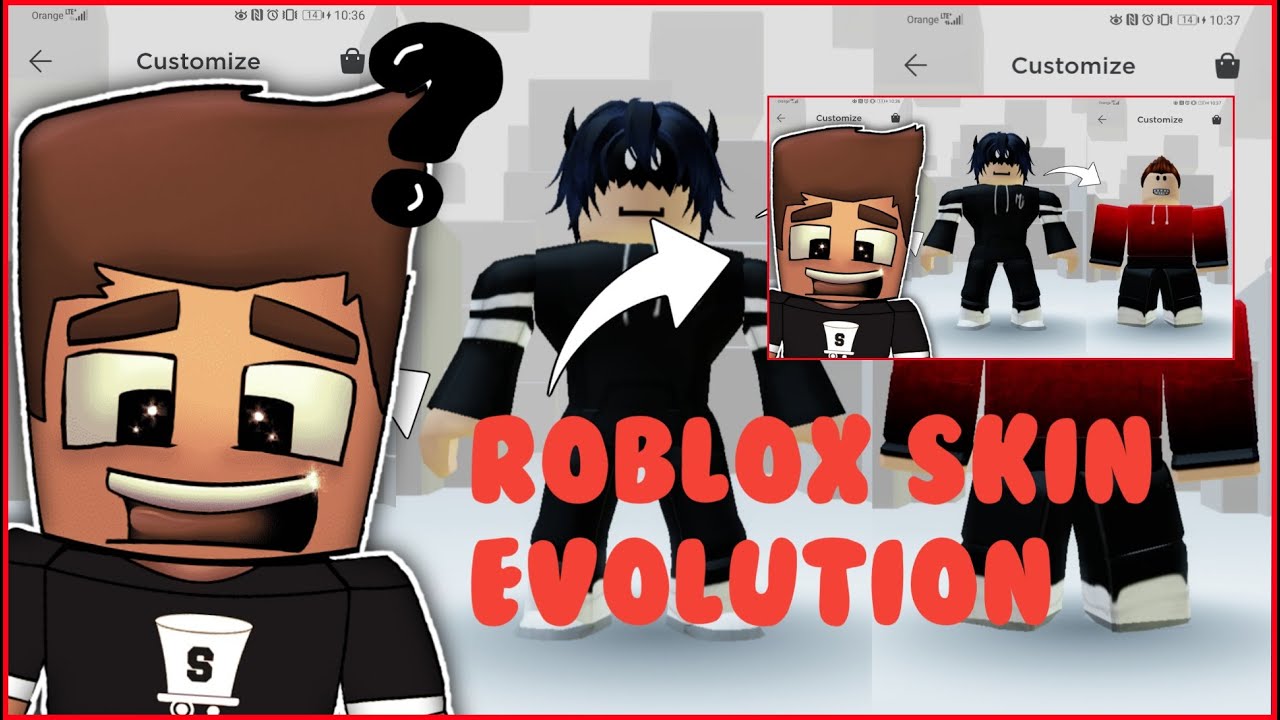 MY ROBLOX SKIN EVOLUTION 2018-2021 Moja ewolicja skina w roblox. - YouTube
