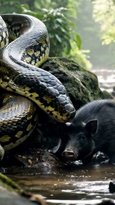 Wild Boar Encounters Python#zoon#Wild animal#Animalwars - YouTube