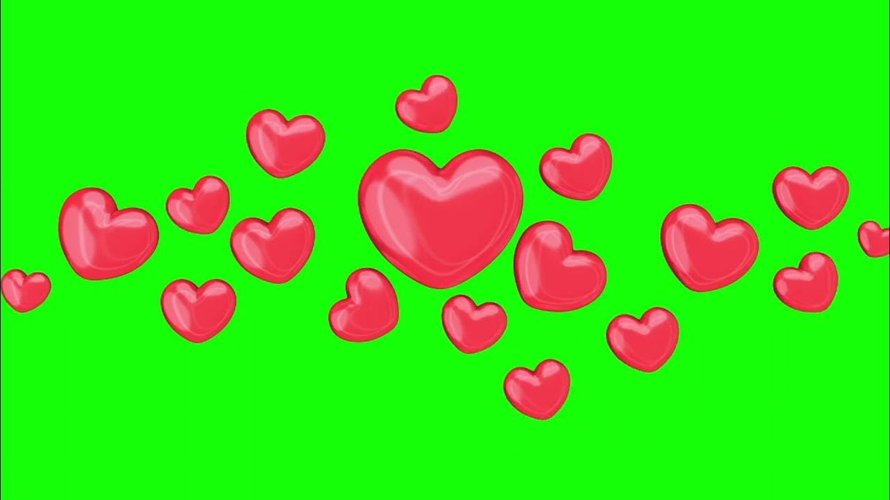 Red heart Shape Animation background for valentine's day | 4K | FREE TO USE - YouTube