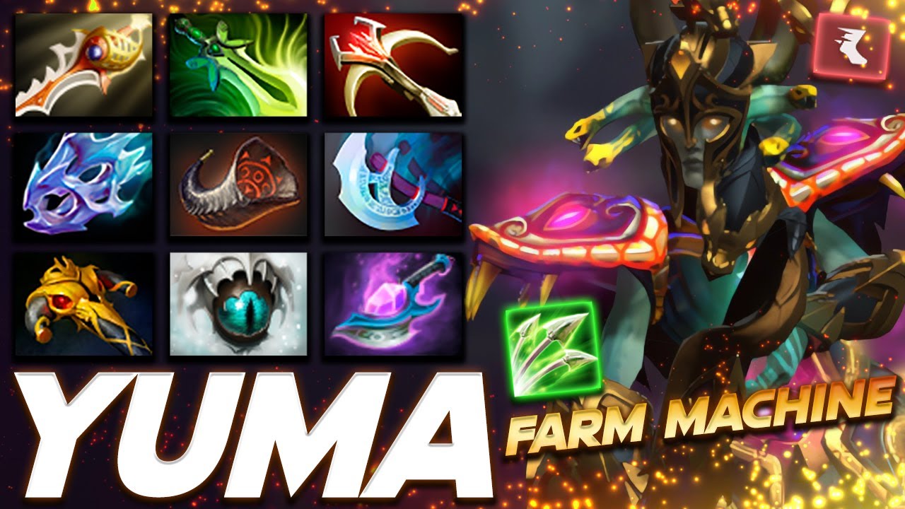 Yuma Medusa Farm Machine - Dota 2 Pro Gameplay [Watch & Learn] - YouTube