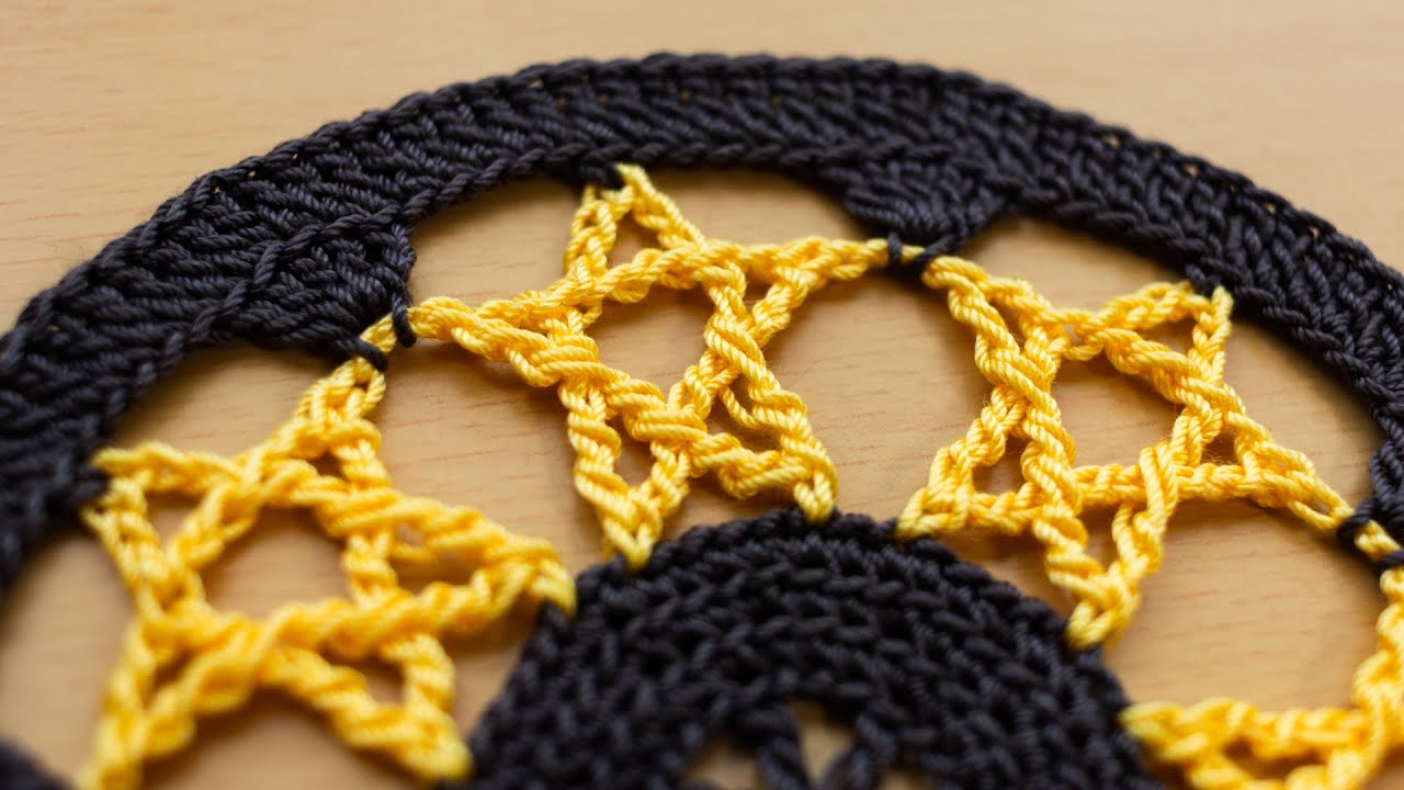 How to crochet Pentagram Stitch - YouTube