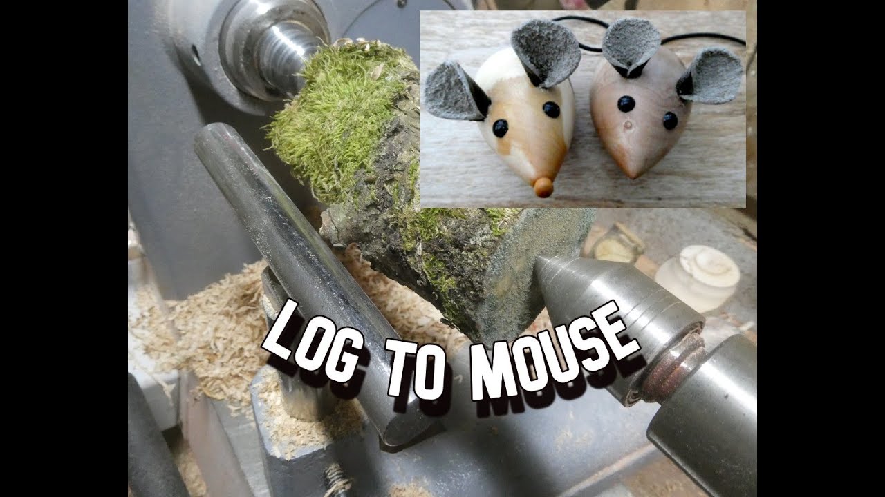 Wood Turning - a cute Mouse - YouTube
