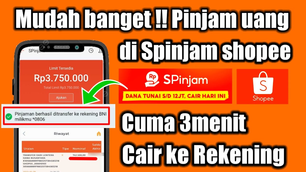 Cara Pinjam Uang di Spinjam Terbaru | Cepat! 100% Berhasil Cair ...
