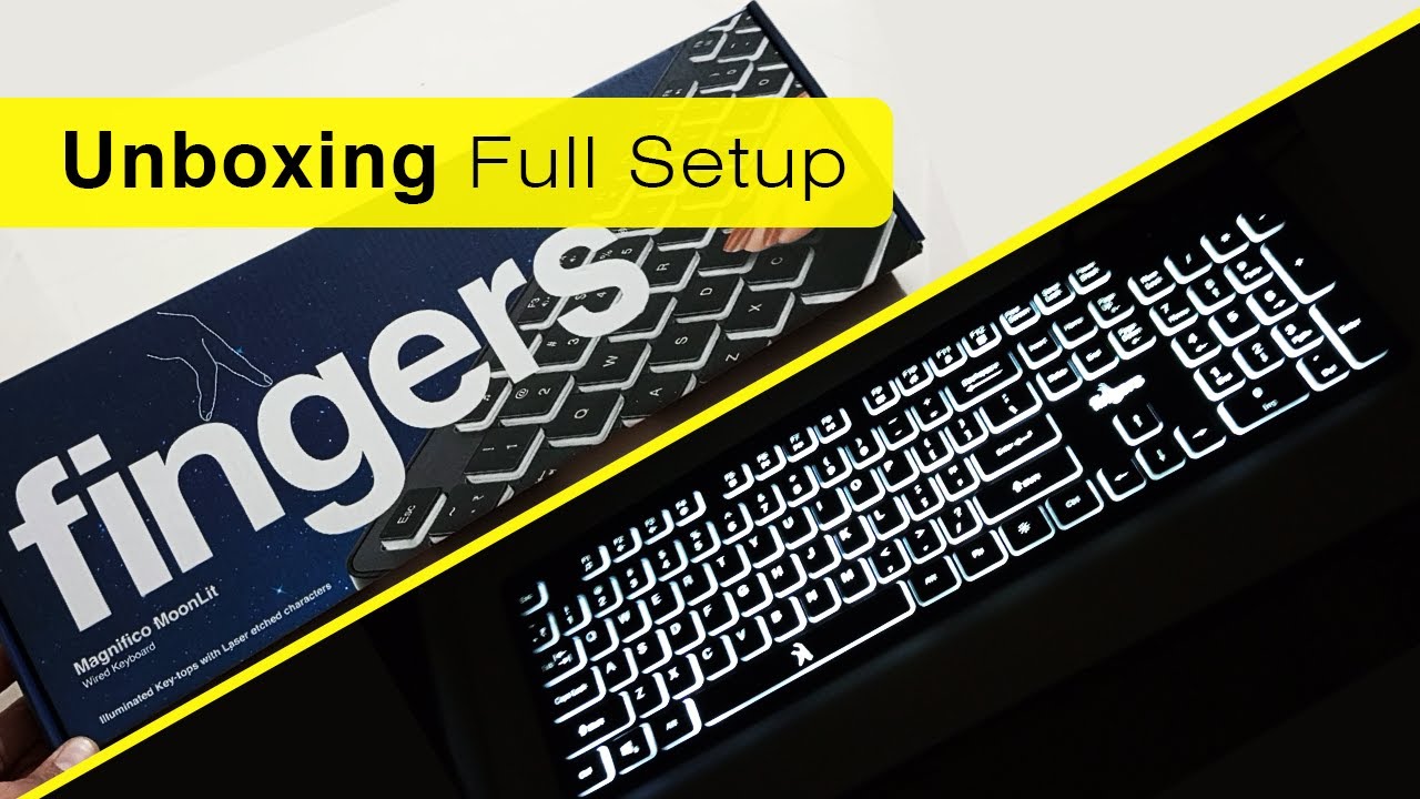 Best Backlit Keyboard | Fingers Moonlit Keyboard - YouTube