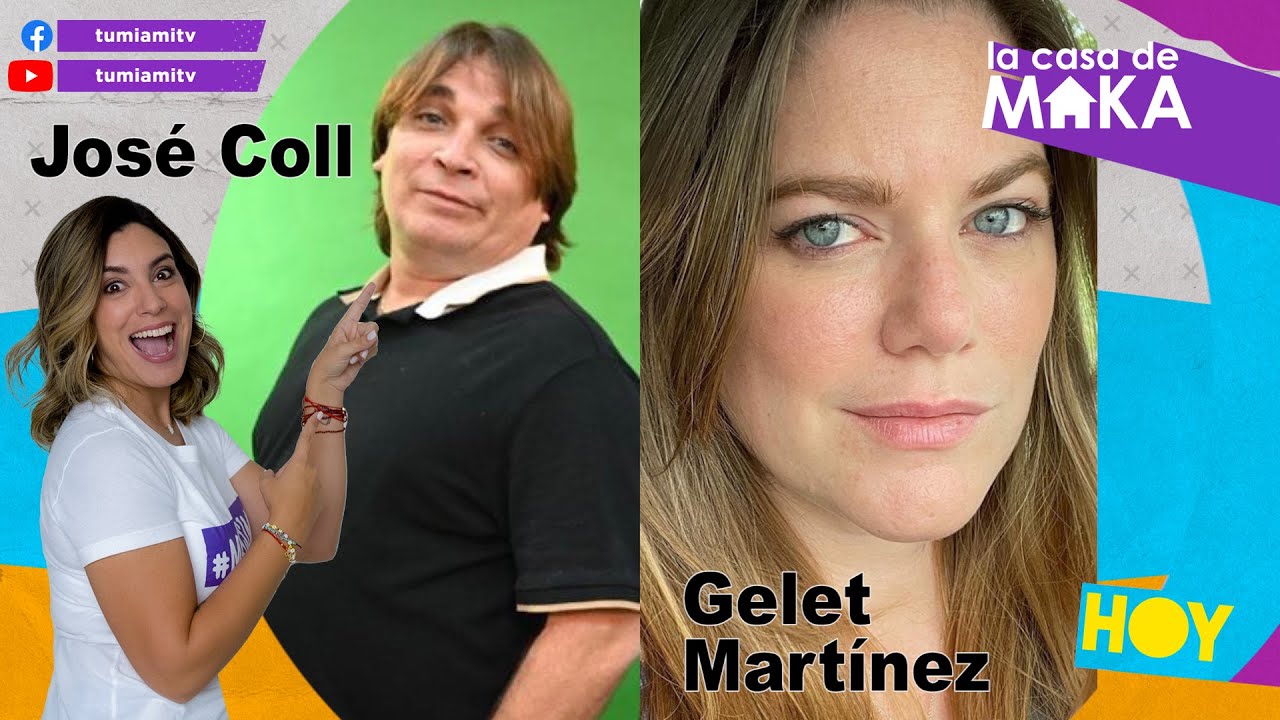 El actor y comediante José Coll y Gelet Martínez de ADN CUBA esta noche ...