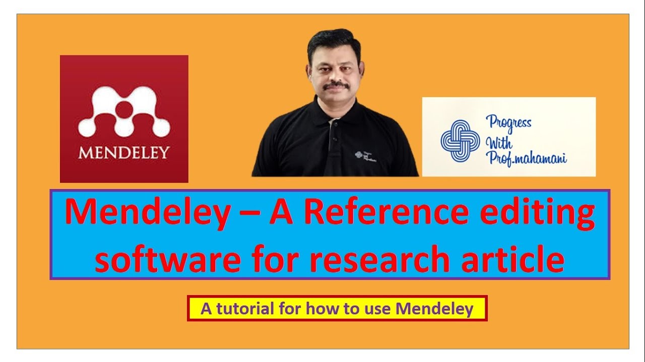 Mendeley : A Reference Editing Software for Research Article | Progress ...