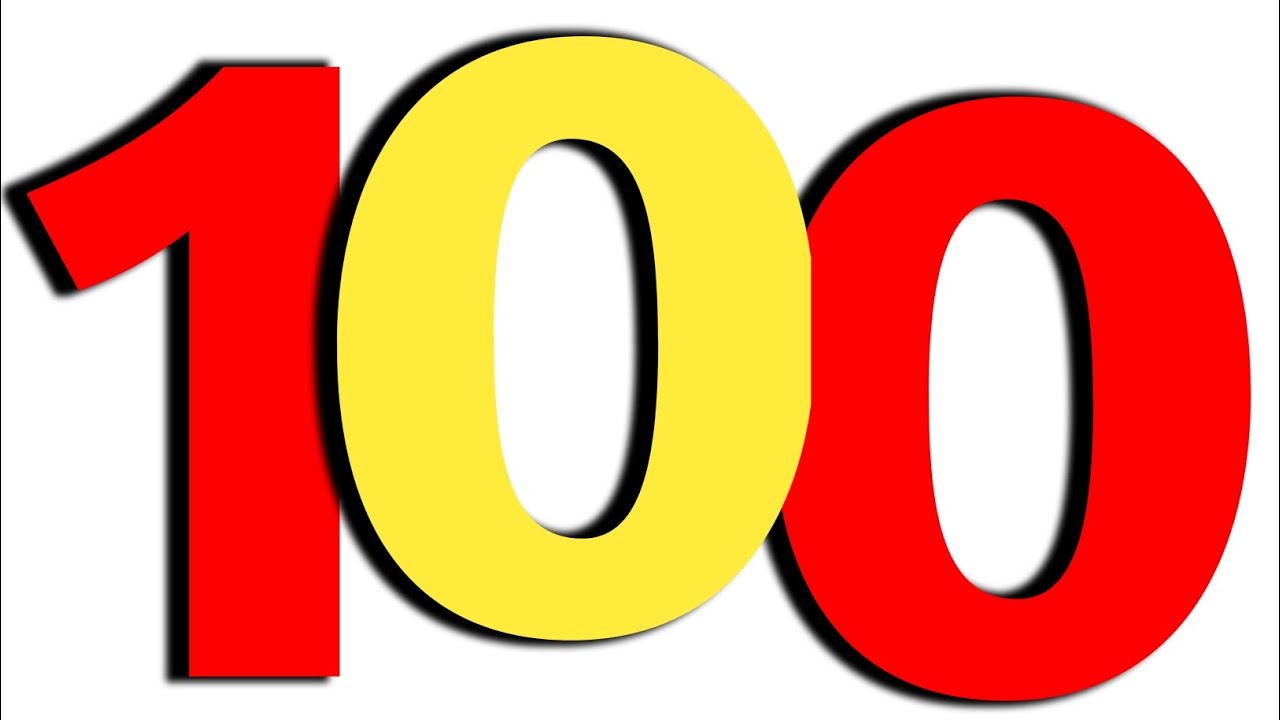 1 to 100 Counting 1-100 Learn 1 to 100 numbers 1-100 Count One to ...