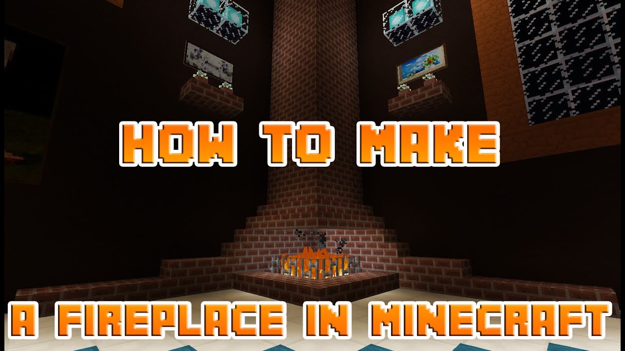 Minecraft - How to make a fireplace - YouTube