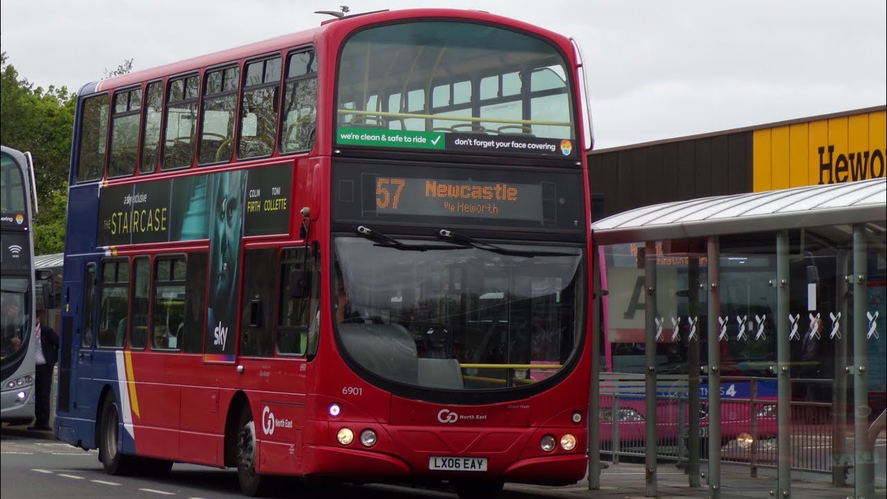GNE Route:58|Heworth-Fewster Sq|LX06 EBA-6902|Wright eclipse Gemini ...
