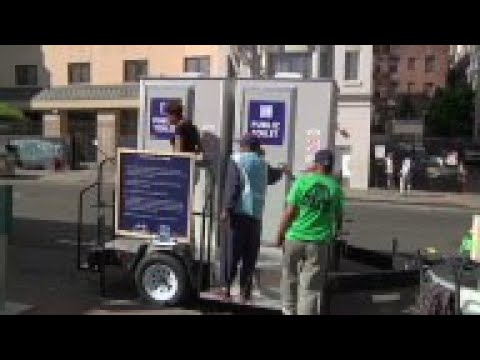 Mobile pit stops help keep streets clean and provide a safe,  sanitary place to use the bathroom in