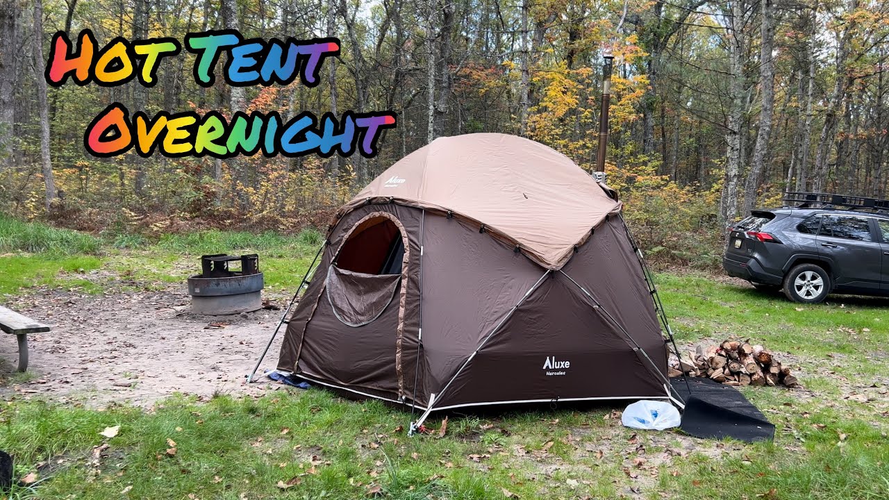 What it’s like hot tenting in a Luxe Hercules hot tent with a ...