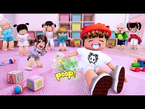 Sammy POOPS All Day at Daycare from Spoiled Milk 💥 Roblox Roleplay