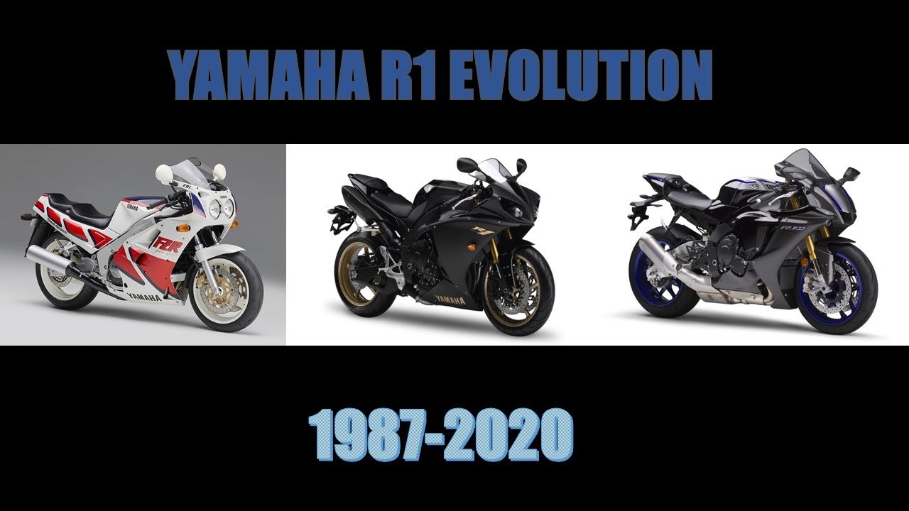 YAMAHA R1 Evolution 1987-2020 - YouTube