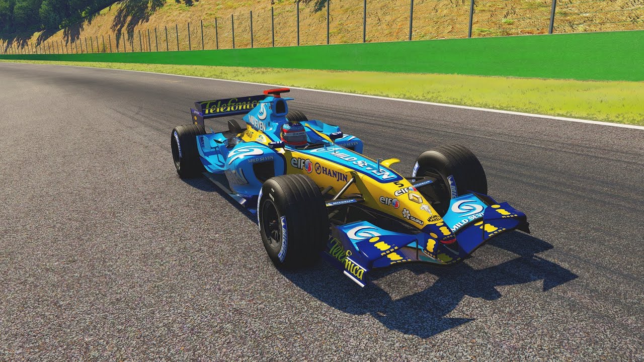 Renault r25 Fernando Alonso vs Michael Schumacher - spa franconchamps ...