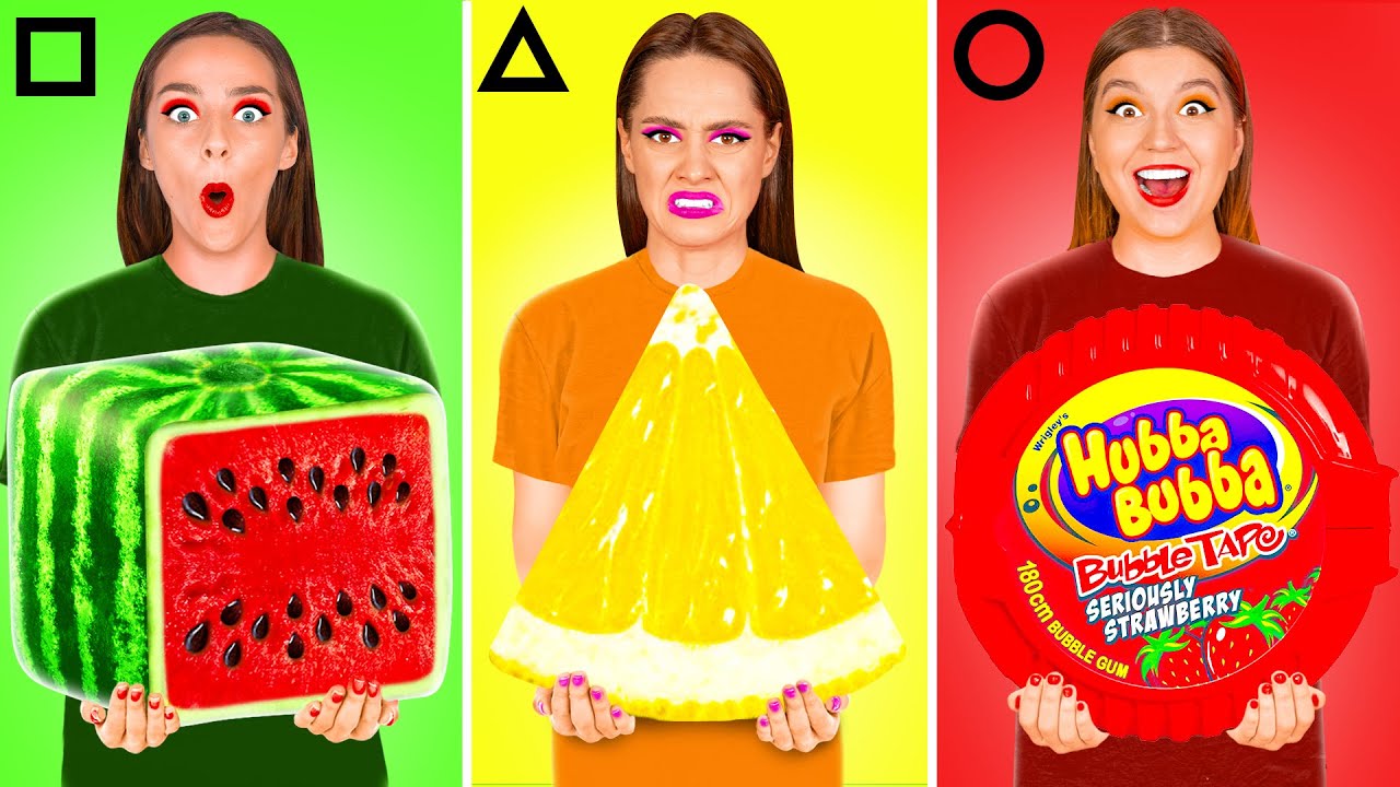 Geometric Shape Food Challenge | Funny Moments by DaRaDa Best - YouTube