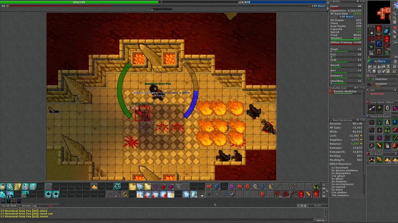 Tibia - Ankrahmun vampire cave - YouTube