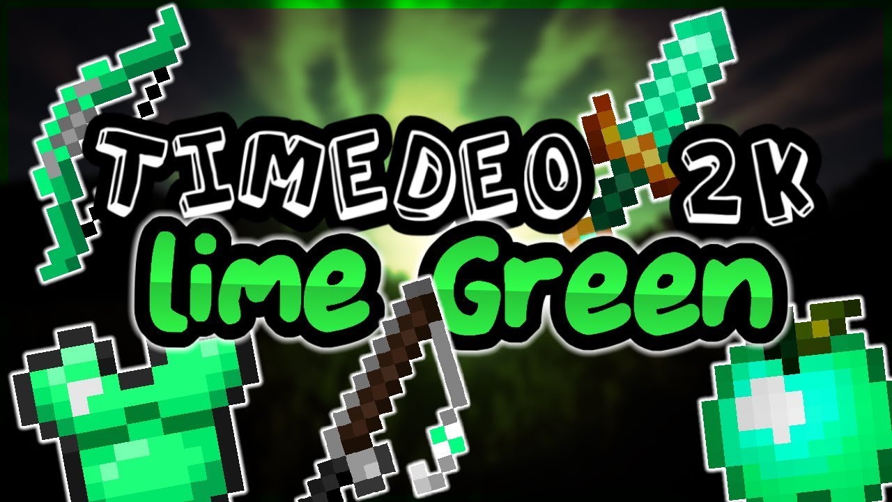 TimeDeo 2k Pack [16x] (Lime Green Revamp) - YouTube