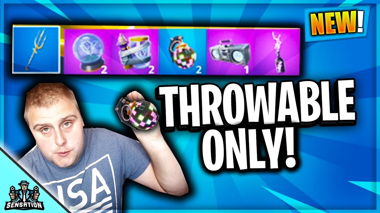 THROWABLE ITEMS ONLY CHALLENGE IN FORTNITE - YouTube