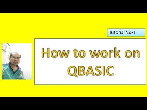 How to work on qbasic, tutorial#1 - YouTube
