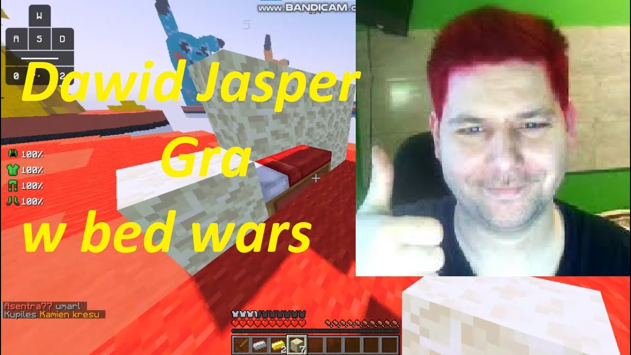 Dawid Jasper gra w Bedwars! - YouTube