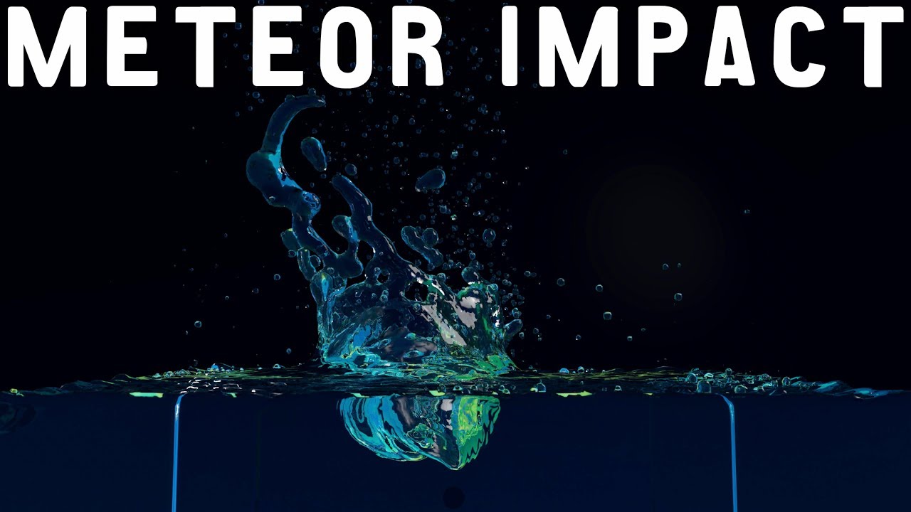 Blender Meteor Impact Fluid Simulation 2 Cycles #b3d - YouTube