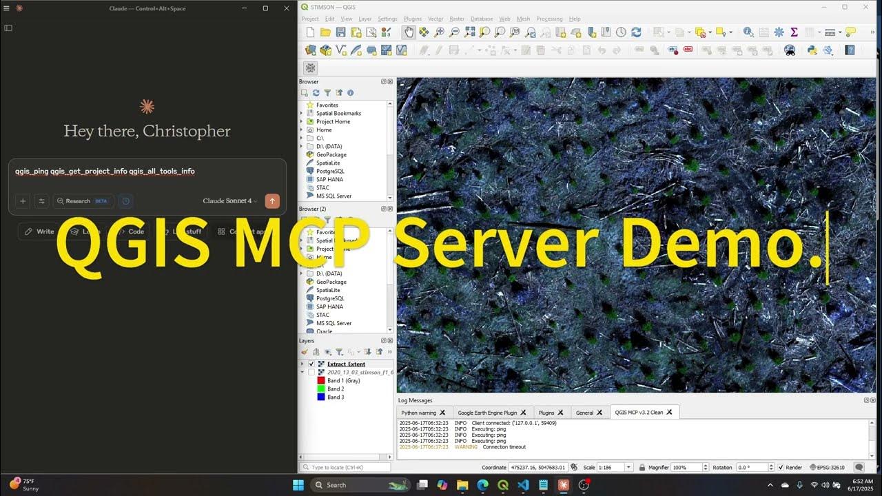 QGIS MCP Server Demo - YouTube
