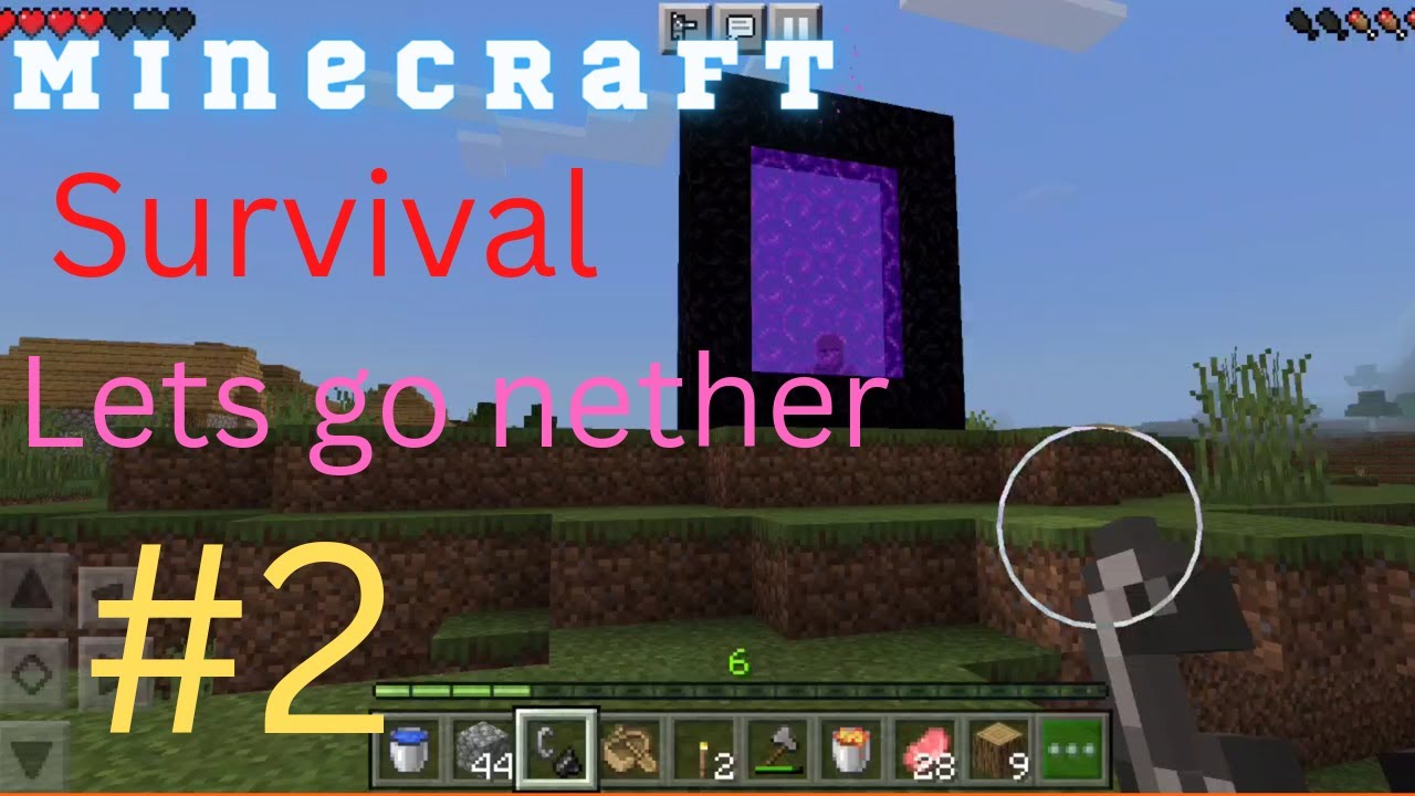 Minecraft - Survival Let's Go Nether #2 - YouTube