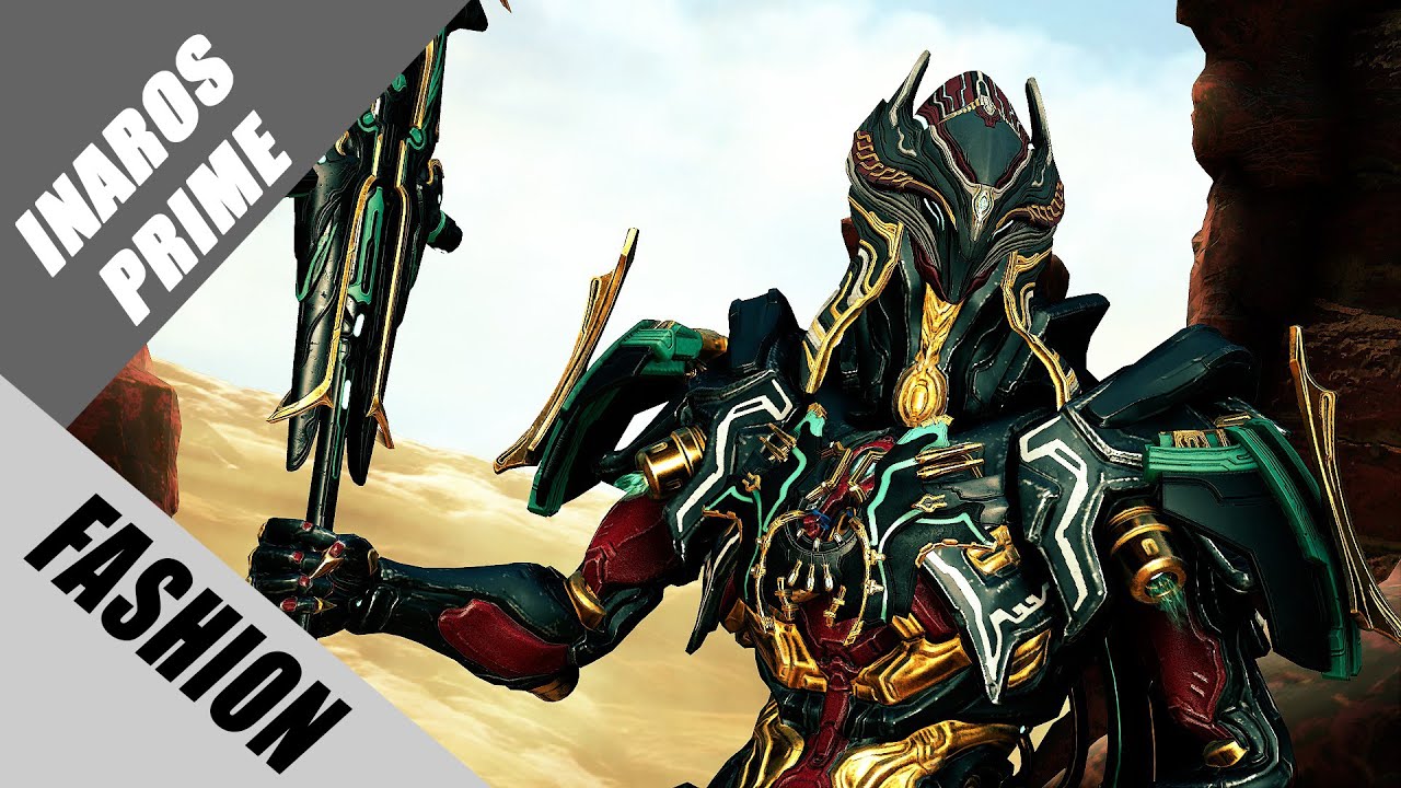 Warframe | Fashion Frame | Inaros Prime : Tomb Sentinel - YouTube