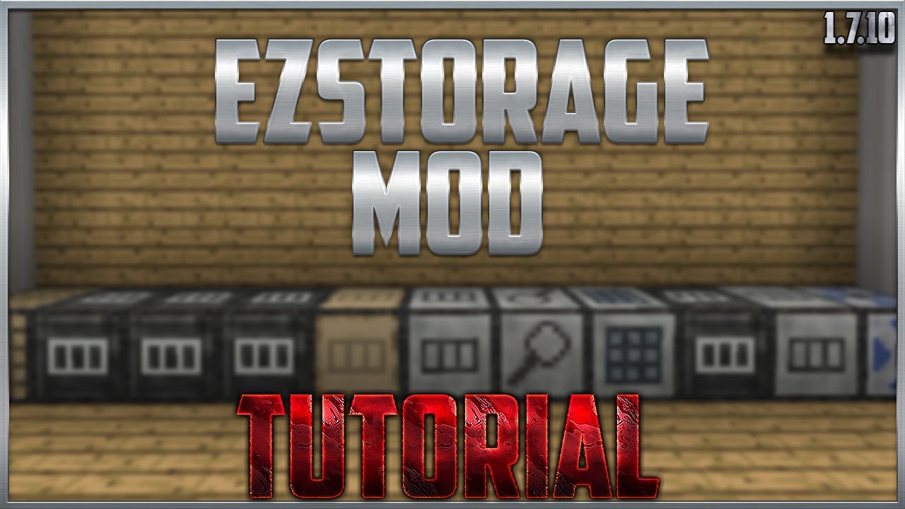 O MOD MAIS FÀCIL QUE O AE2 - EzStorage Tutorial/Showcase 1.7 - YouTube