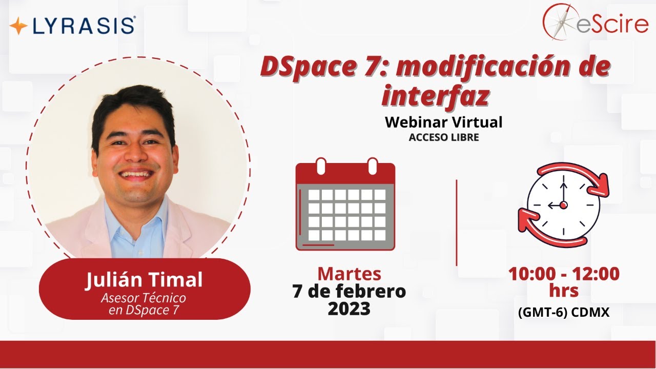 Lyrasis Webinar virtual- DSpace 7: modificación de interfaz - YouTube