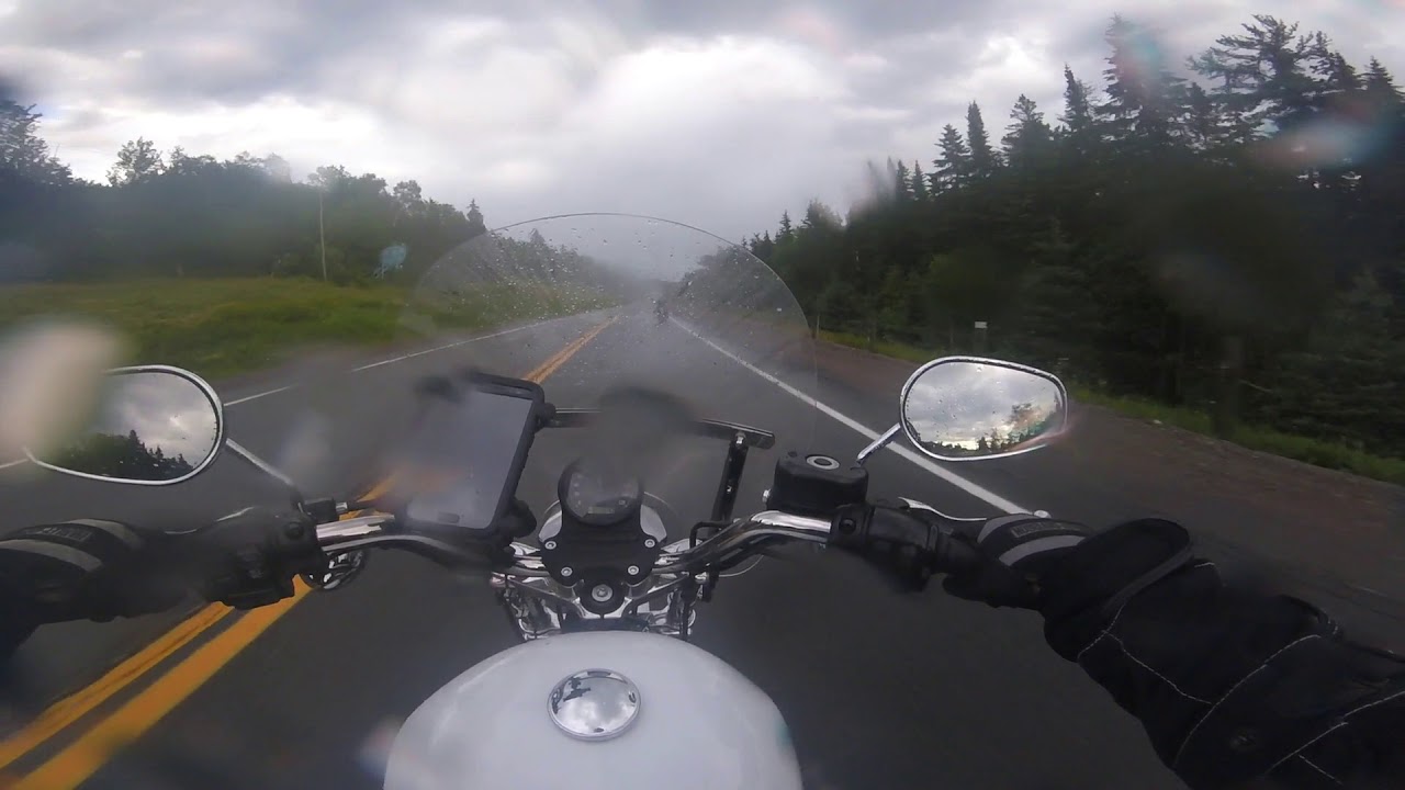 Caught in the Rain Harley Davidson 883L Superlow - YouTube