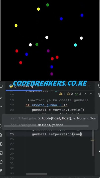 Gumballs Coding Design | Python #codeart #coding #webdevelopment - YouTube