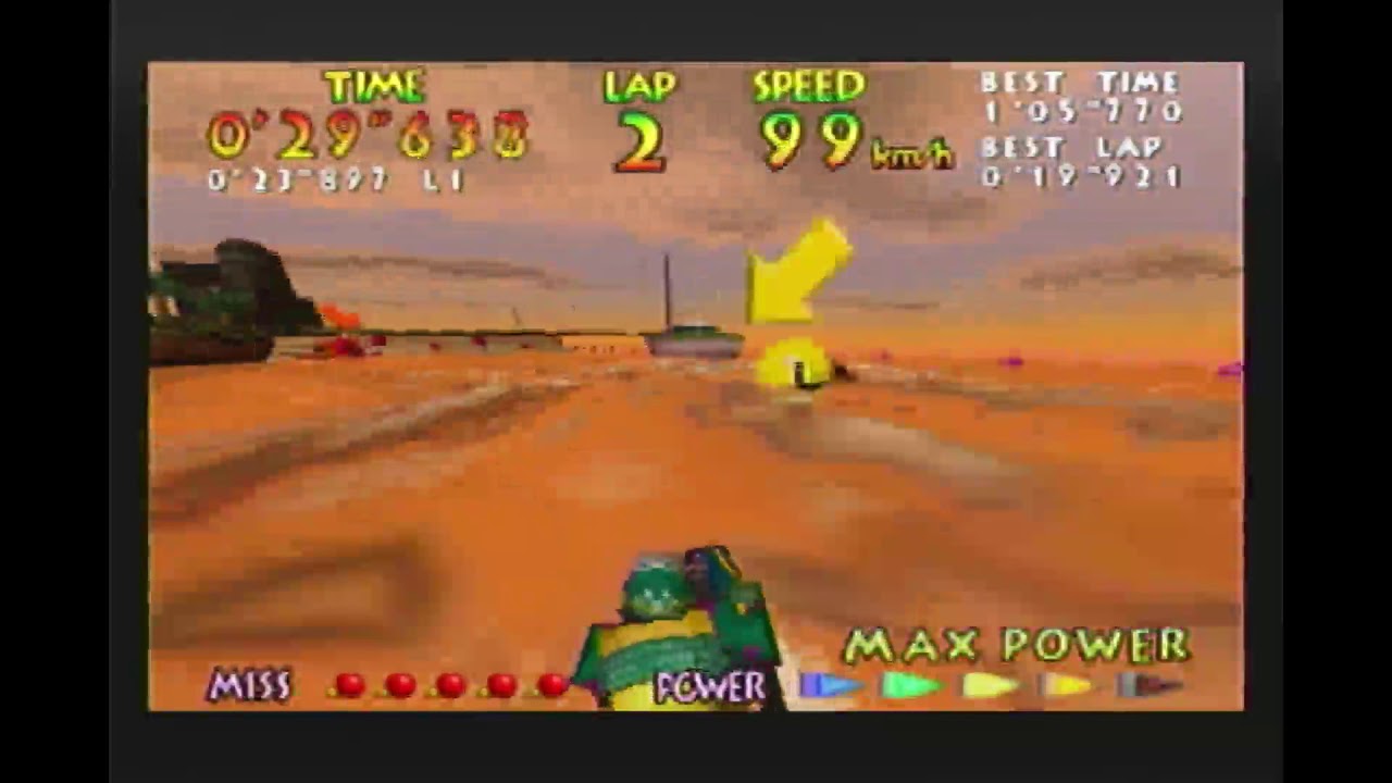 Wave Race 64 -Sunset Bay - 1'05"723 (PB) - YouTube