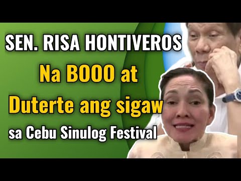 SENATOR RISA HONTIVEROS na BOOO sa Cebu SINULOG FESTIVAL at Duterte ang sigaw ng mga tao? - YouTube
