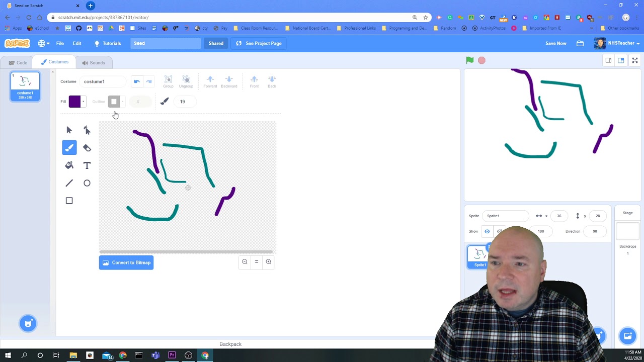 Animate Seed Germination in Scratch - YouTube