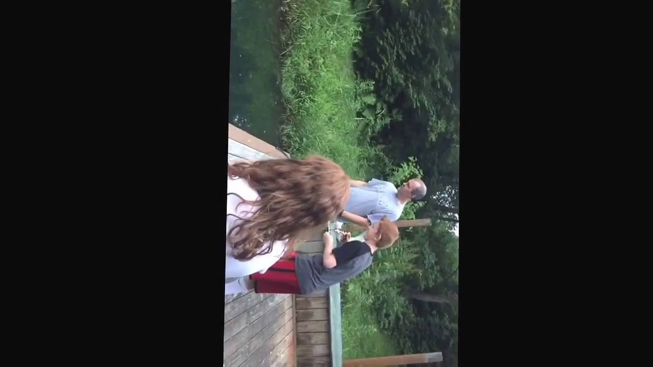 Huge 18in fish snapped line off fishing pole - YouTube
