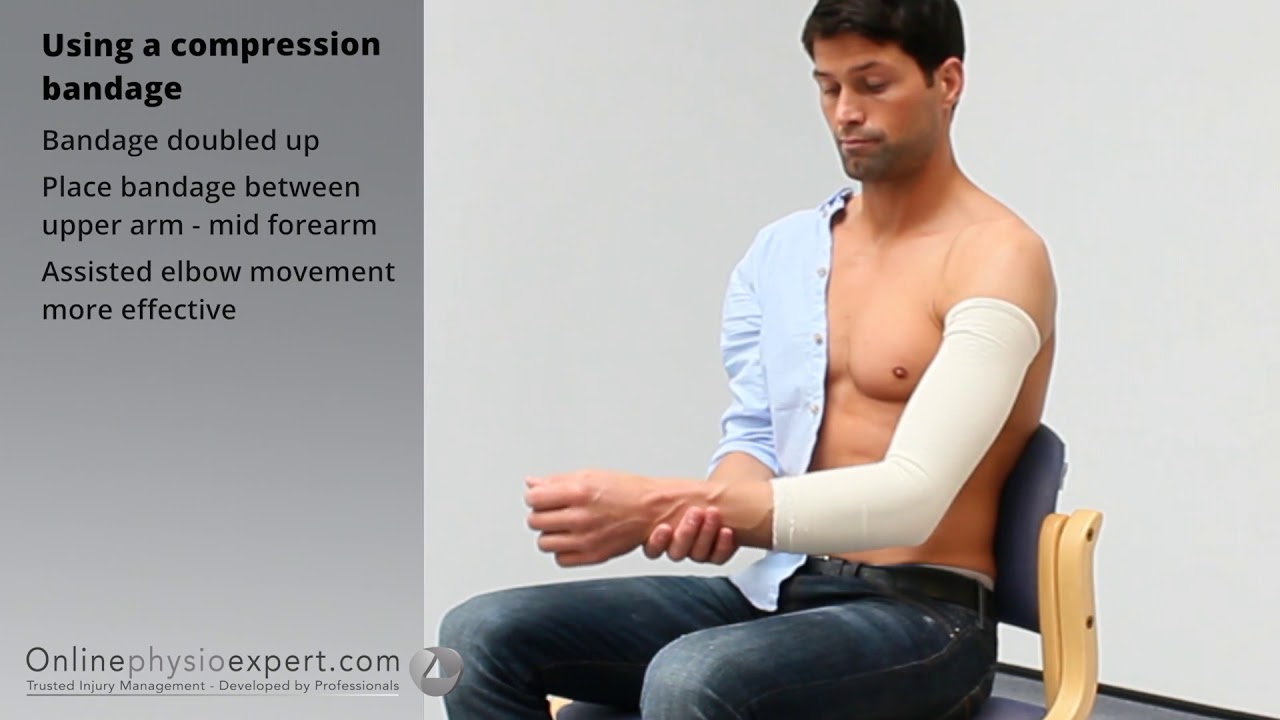 Triceps muscle compression L - YouTube