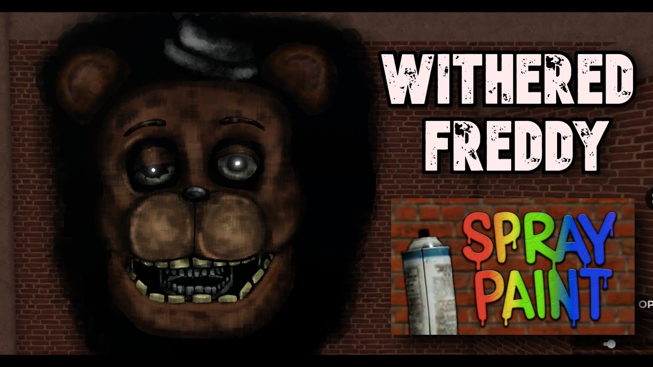 Withered Freddy Speedpaint in ROBLOX SPRAY PAINT - YouTube