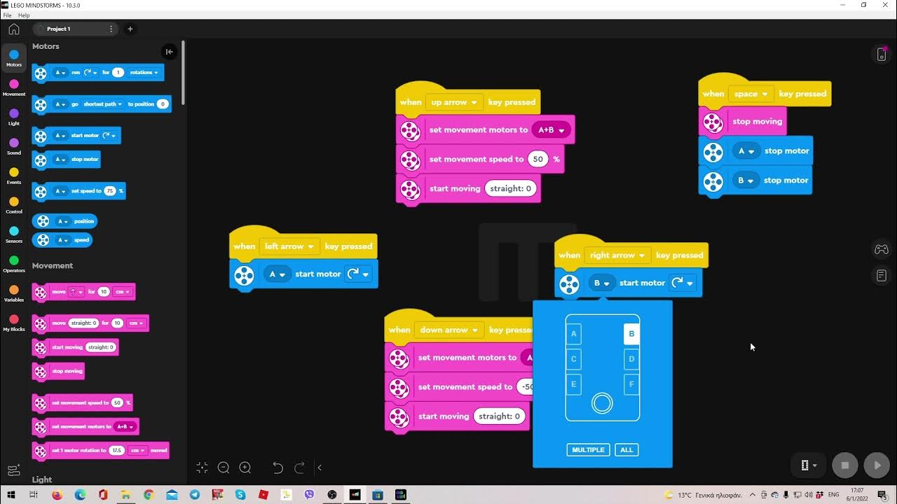 how to operate lego spike prime via keyboard or smartphone - YouTube