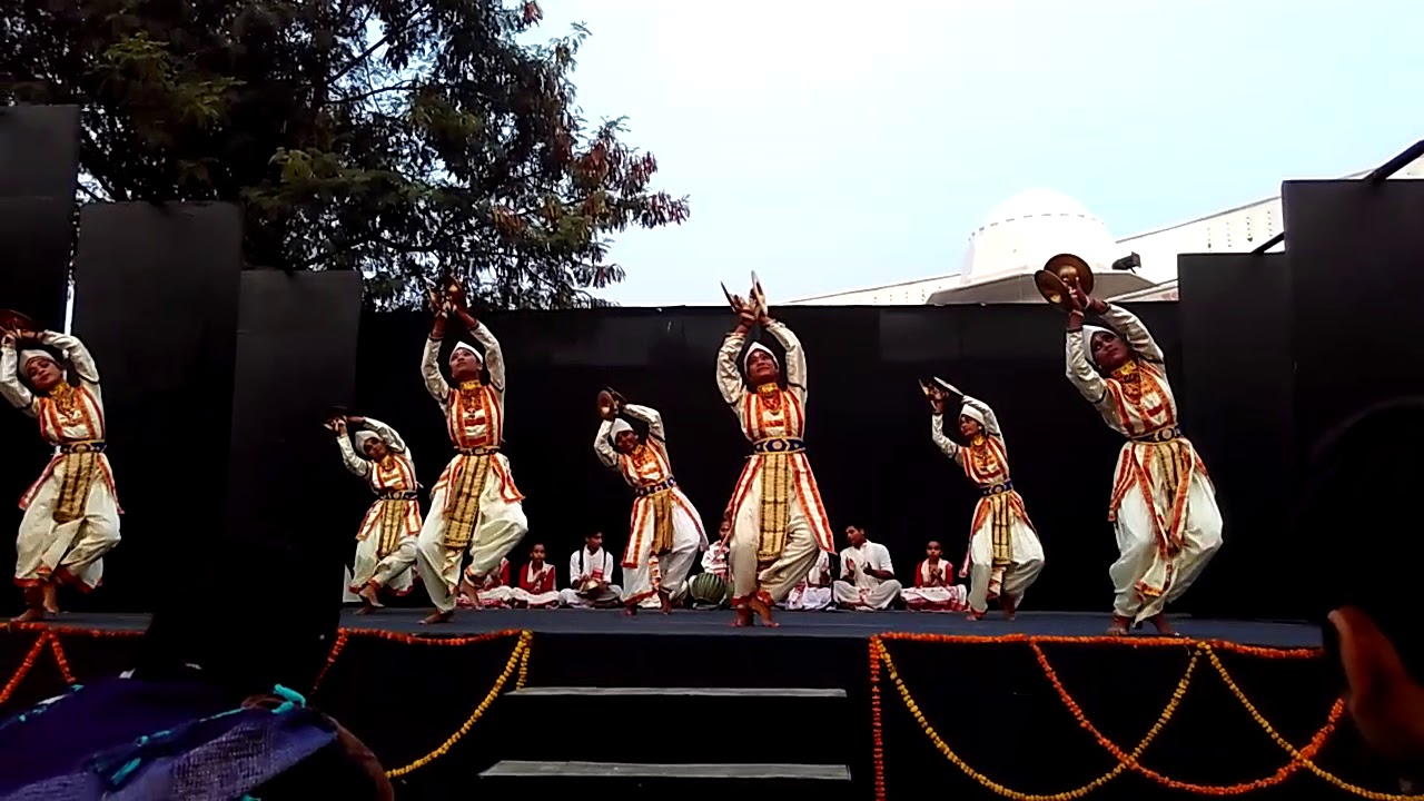 Bhortal dance frm assam - YouTube